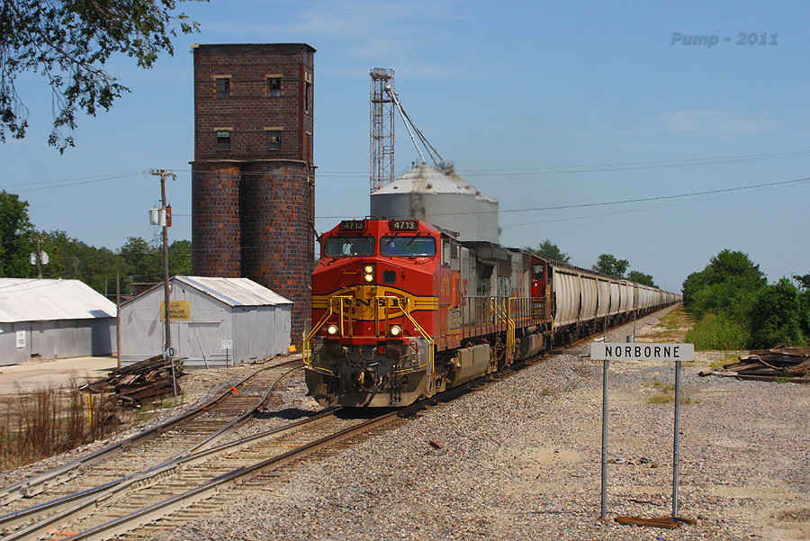 Westbound BNSF Loaded Grain Train